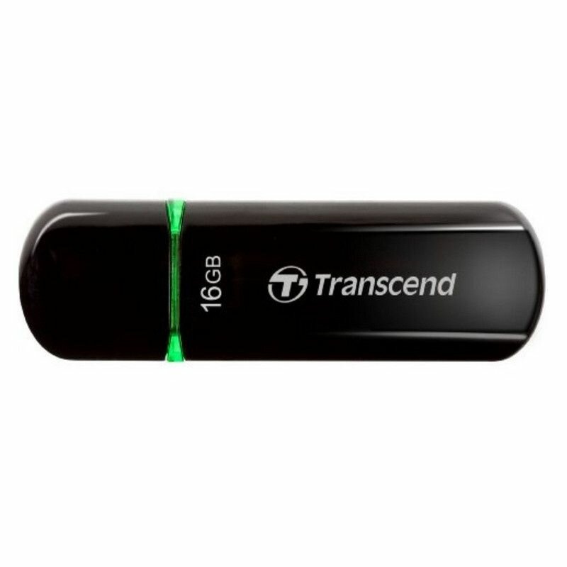 Флешка Transcend "JetFlash 600", 16 Гб, USB 2.0, черная (TS16GJF600)