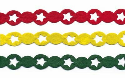 Декоративные ленты Annet Из фетра, 004, 5 шт по 3 цвета (JFZ)