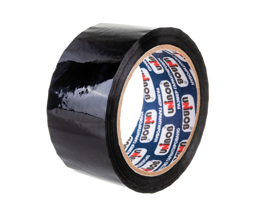 Лента скотч чёрный 48мм*66м UNIBOB 97571---