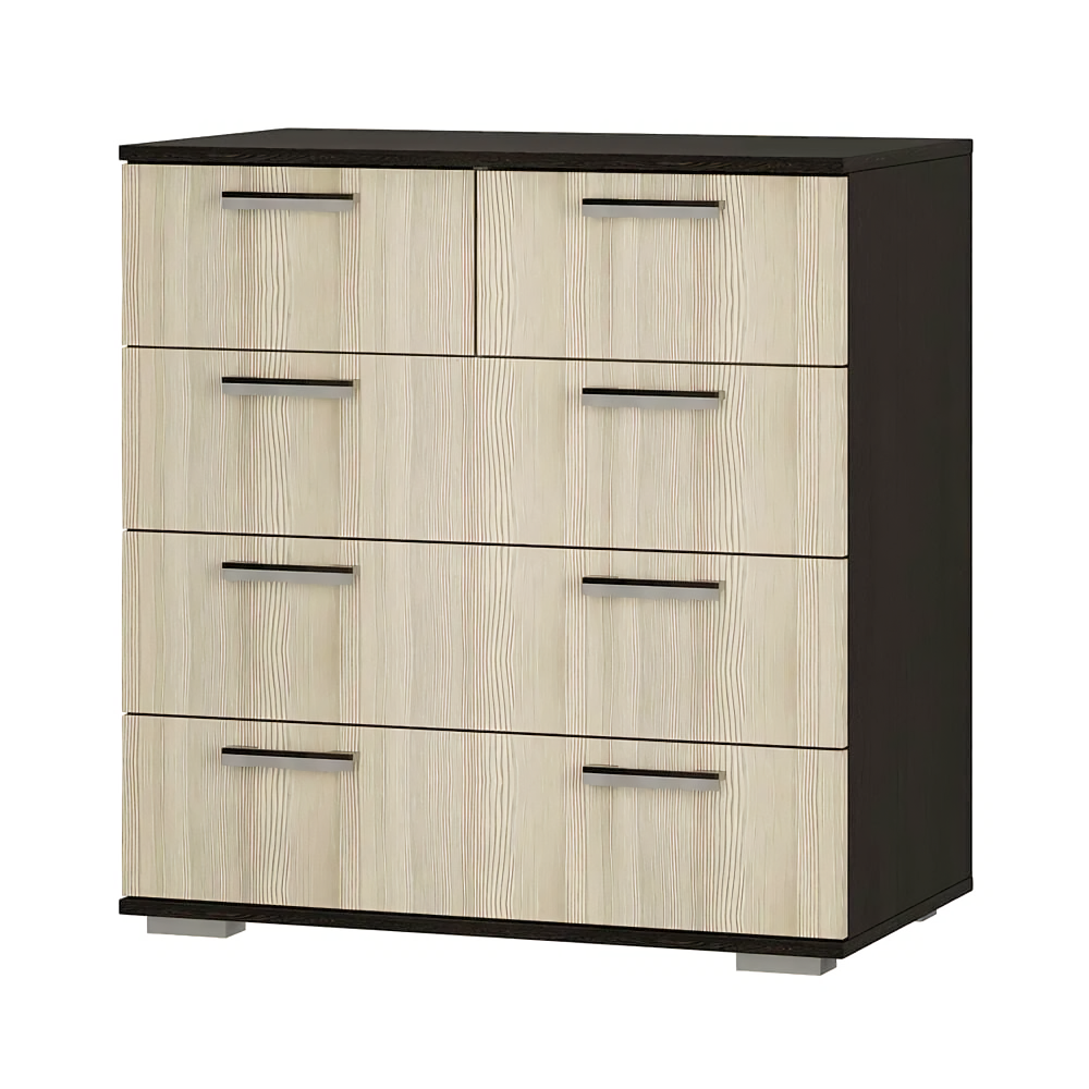 Комод высокий Стандарт 5 NEW, цвет Венге/Лоредо, размер 80х83х46 см.