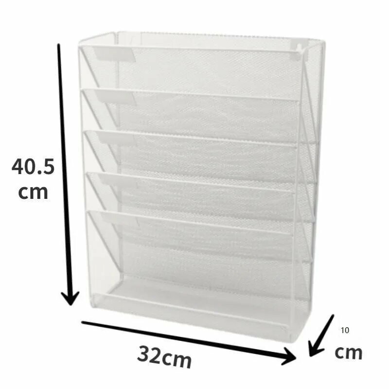 Лоток для бумаг, настольный и настенный, 5 секций. Органайзер для книг.