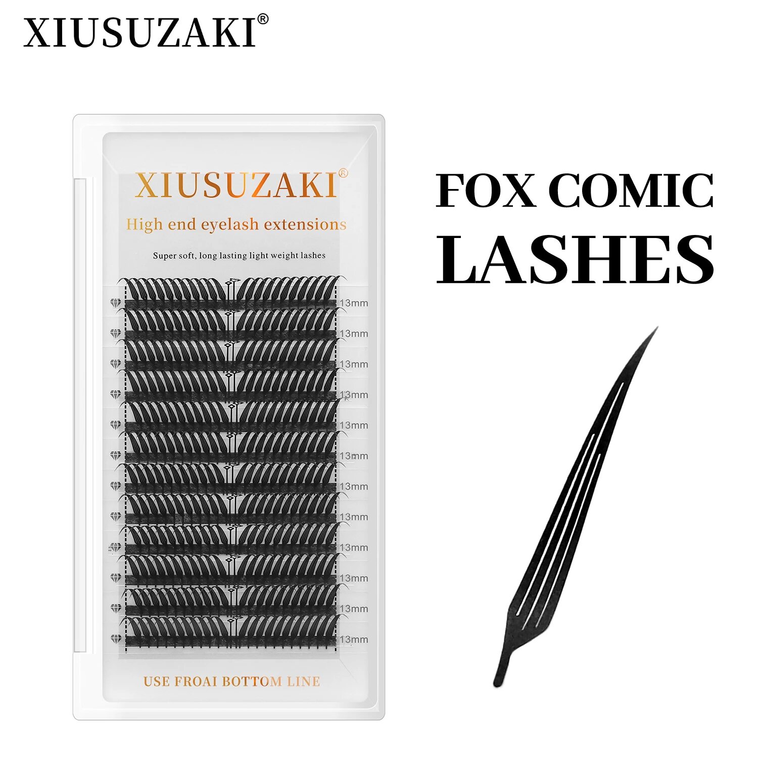 XIUSUZAKI C-изгиб ресницы MIX 8-15mm