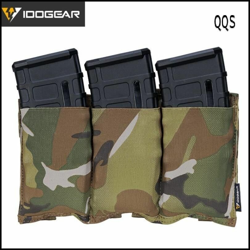 Подсумок Для Тактических Журналов IDOGEAR магазинов калибра 5.56 Тактический быстросъемный Держатель подсумка MOLLE 3555