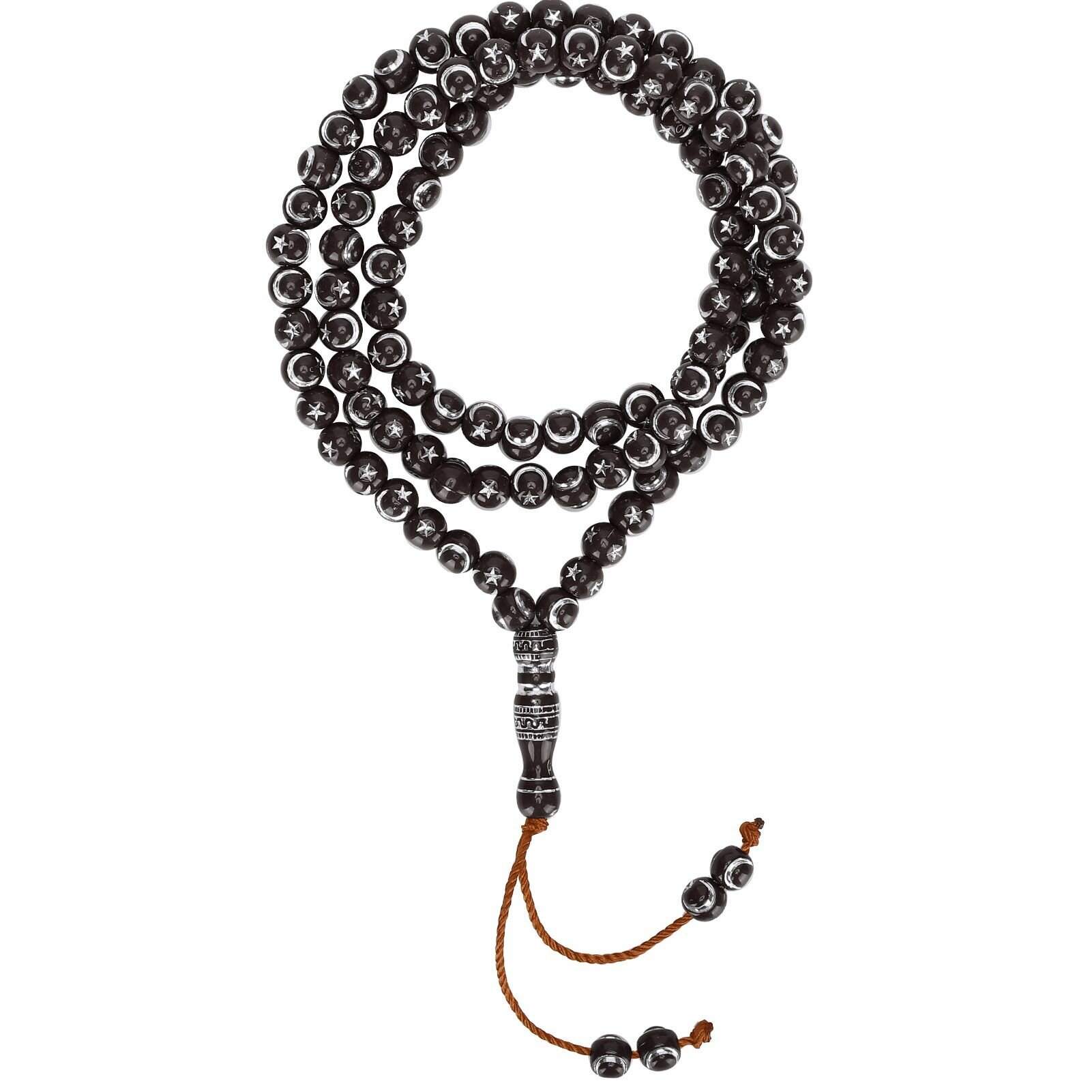 Мусульманские четки из 99 зерен, исламский молитвенный инструмент, позолоченный, религиозный тасбих, крепкий кофе для поклонения и медитации