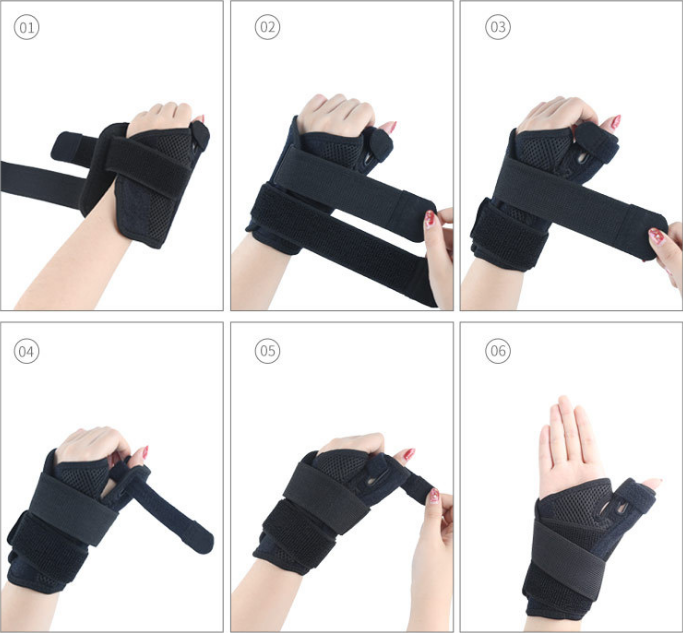 Ортез на запястье с фиксацией пальца Здр107, для правой и левой руки