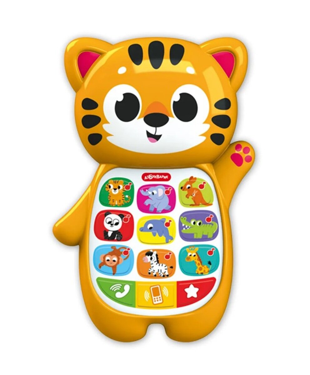Музыкальная игрушка Азбукварик Смартфончики-зверята. Алло, Тигренок 3329