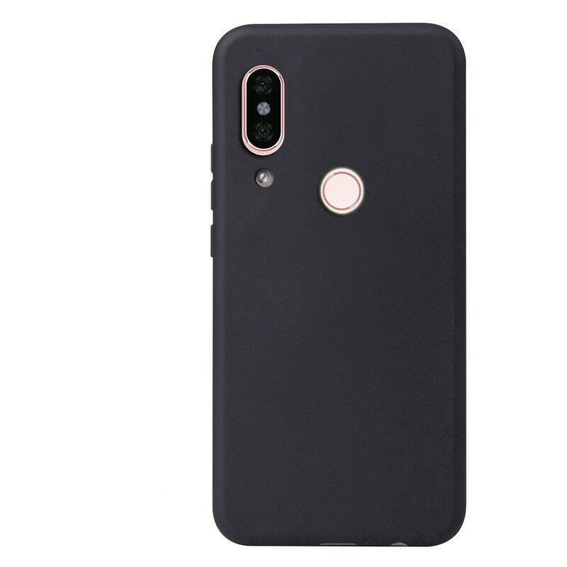 Чехол MyPads из прочного силикона с матовым противоскользящим покрытием для Xiaomi Mi Max 3 черная