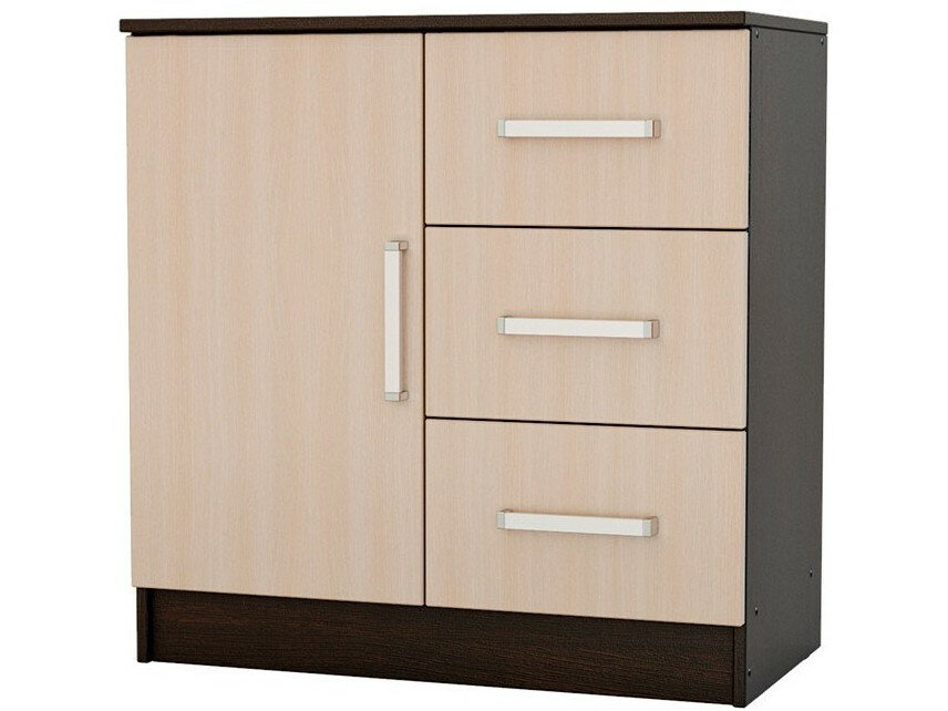 Комод "Басямиф", 3 ящика, 81.6х43х80 см, ЛДСП, современный стиль