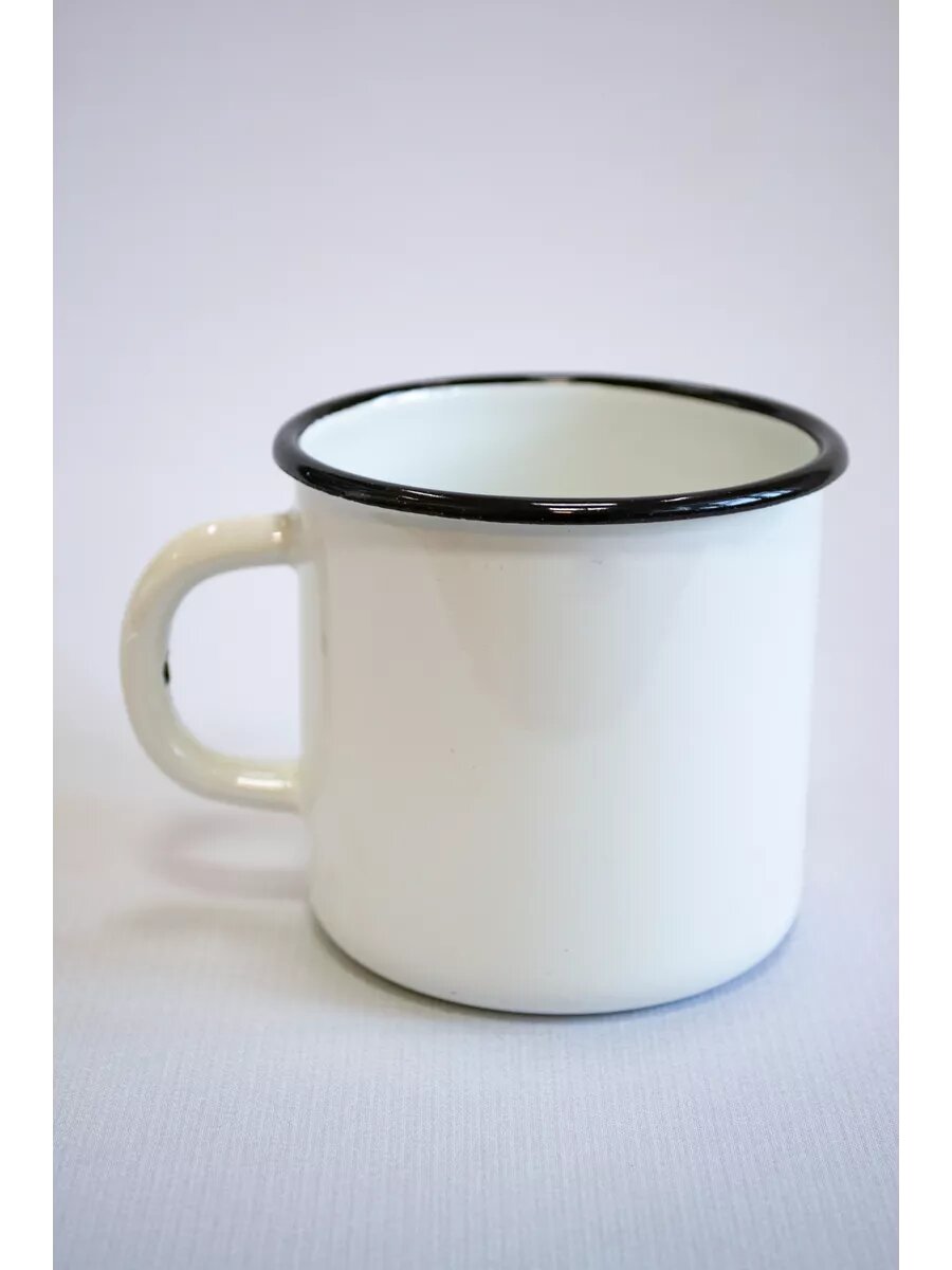 Кружка эмалированная 400 мл, белый