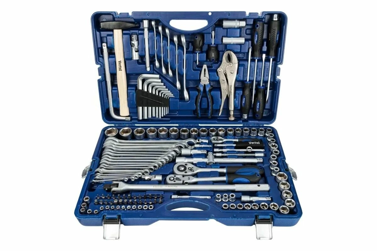 Набор инструментов VERTUL 1/4", 3/8" 1/2" 142 предмета VR0142