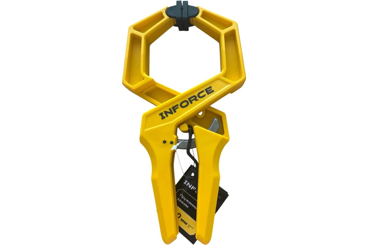 Inforce пружинный зажим 100 мм 06-03-54 для точной фиксации деталей и монтажа