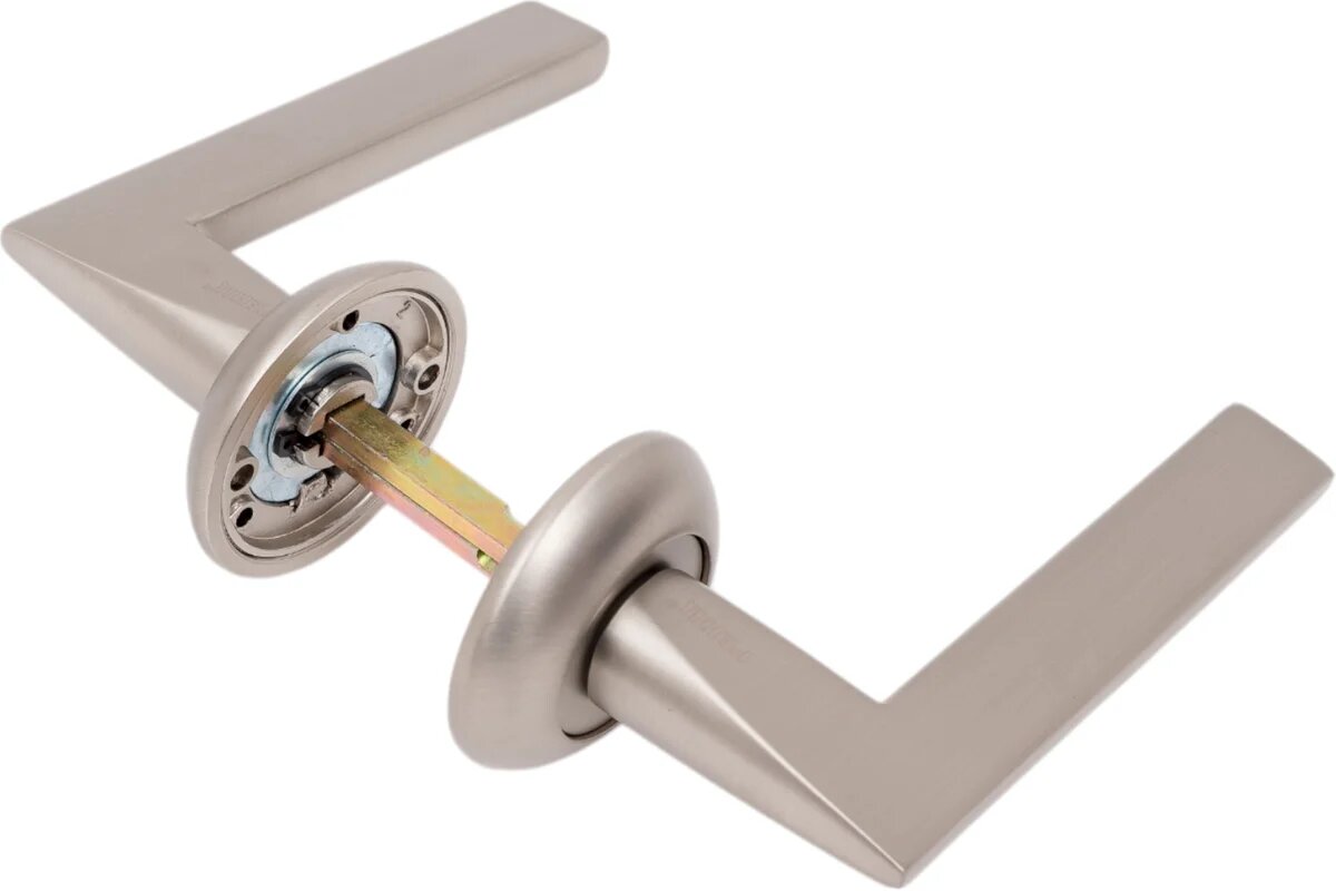 Ренц Летиция Дверные ручки двойные супер матовый никель INDH 313-08 MSN 2 шт.