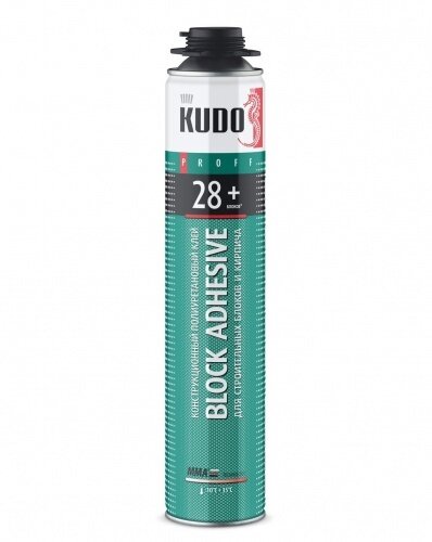 Клей полиуретановый профессиональный всесезонный для строительных блоков KUDO PROFF 28+