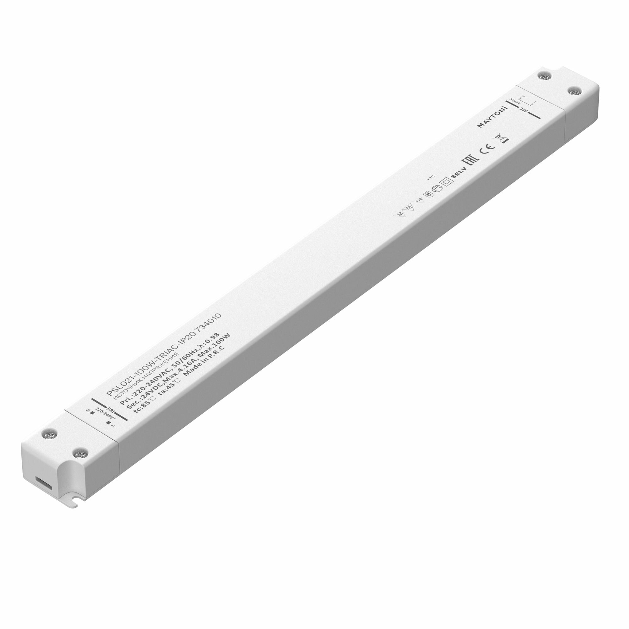 Источник напряжения Lighting Control Triac 100W AC 220-240 V 50/60 Hz цвет белый, арт. 734010