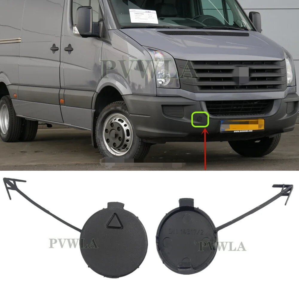 Для VW Crafter Van 2006 2007 2008 2009 2010 2011 2012 2013 2014 2015 2016 передний бампер с буксирным глазом, накладка на крышку