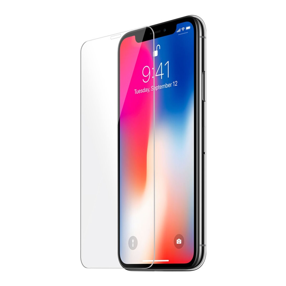Защитное стекло на iPhone X/XS/11 Pro (5.8), 20D, с сеточкой для динамика, прозрачное, X-CASE
