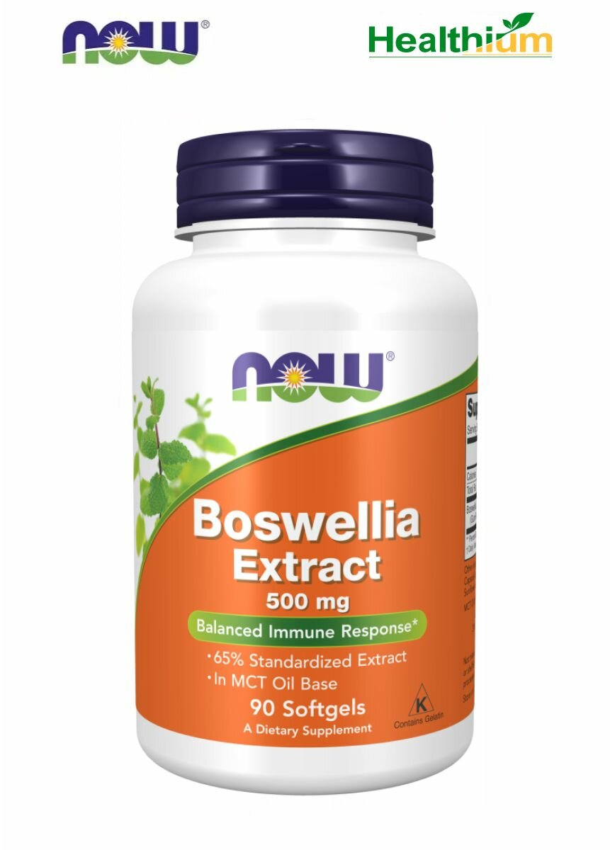 NOW Boswellia Extract 500мг 90 софтгелевых капсул Экстракт босвеллии 500 мг
