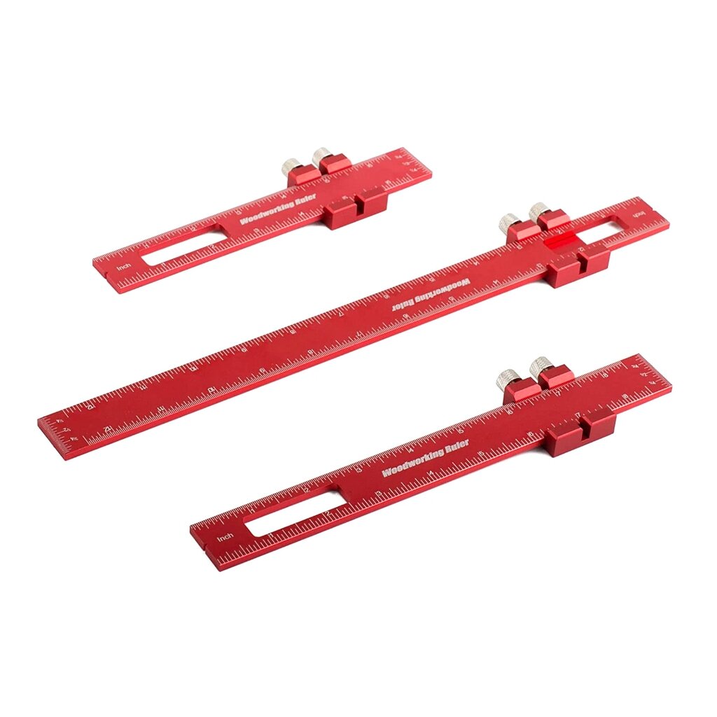 3 шт. в упаковке. Линейка для деревообработки. Точная карманная линейка. Металлическая логарифмическая линейка. Дюймовая и метрическая линейка типа T. Набор квадратных линеек.