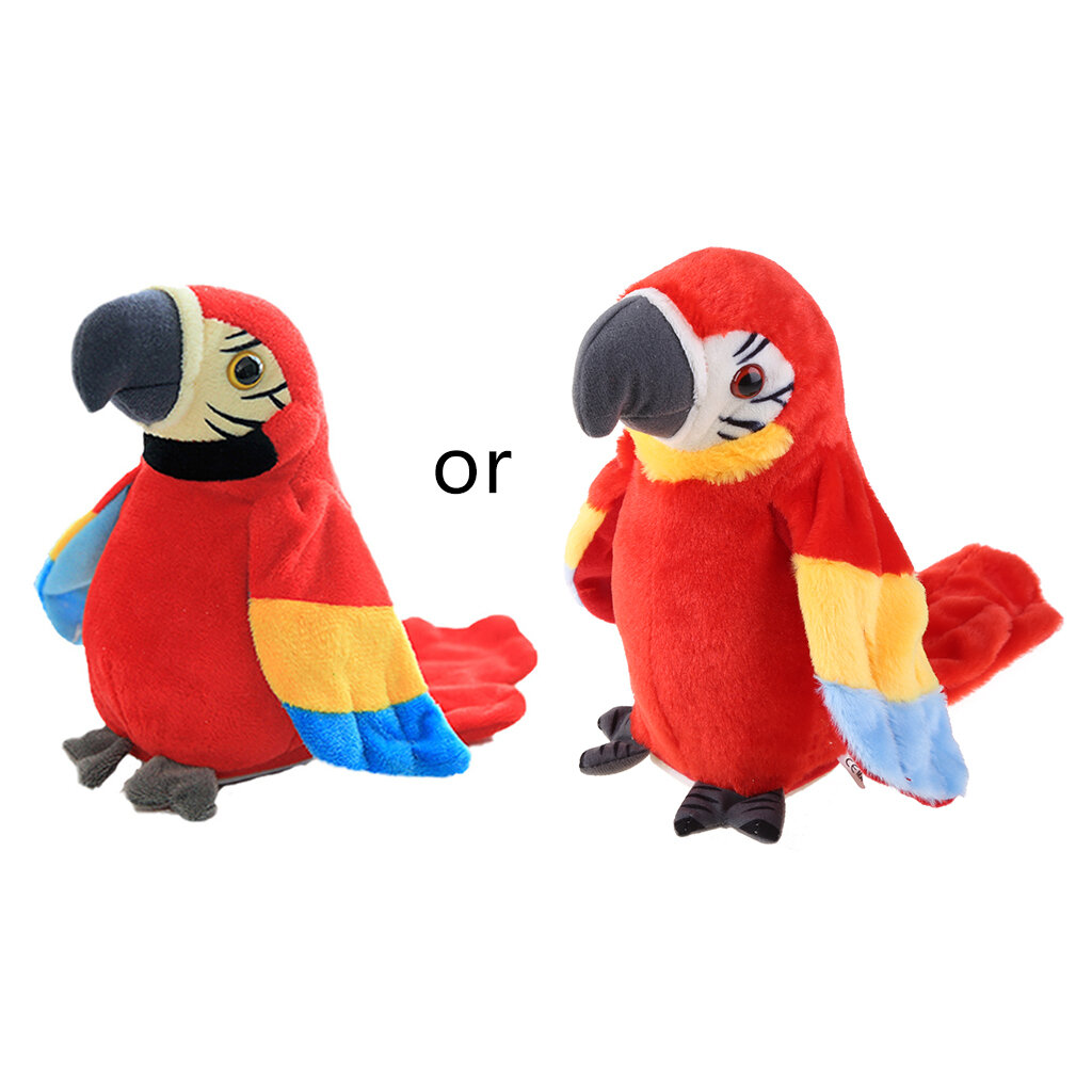 Электрический плюшевый попугай, говорящий, повторяющий размахивание, обучение, моделирование птицы