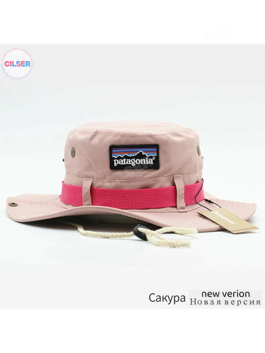 Панама для рыбалки и охоты patagoniaA, 100% хлопка, унисекс, водонепроницаемая, на любой сезон, Сакура