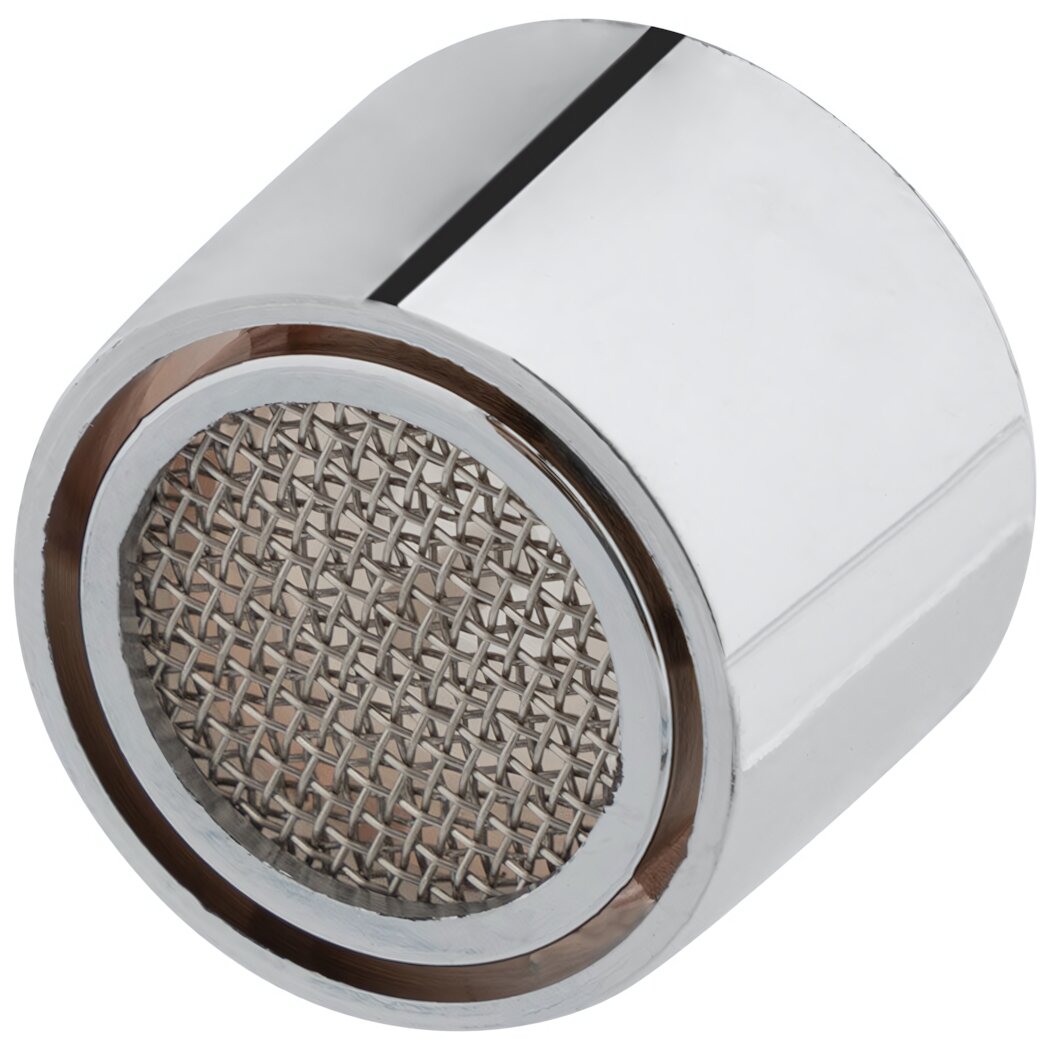 Аэратор на излив смесителя 22мм, нержавеющая сталь, экономия воды и снижение брызг