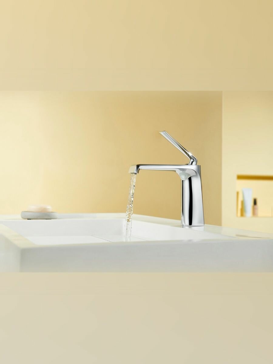 Смеситель для раковины "Smart-Way" / N1002, Хром, латунь, высота излива 113