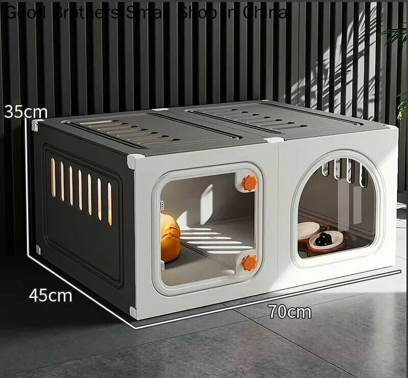 Вольер для животных Dogland, 70X 45х35 см/Пустая клетка.