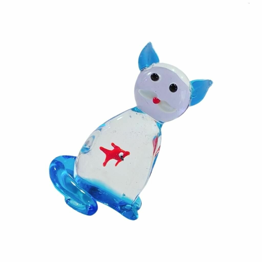 Стеклянные фигурки для аквариумов, настольные украшения, подарки для дома, - кошка