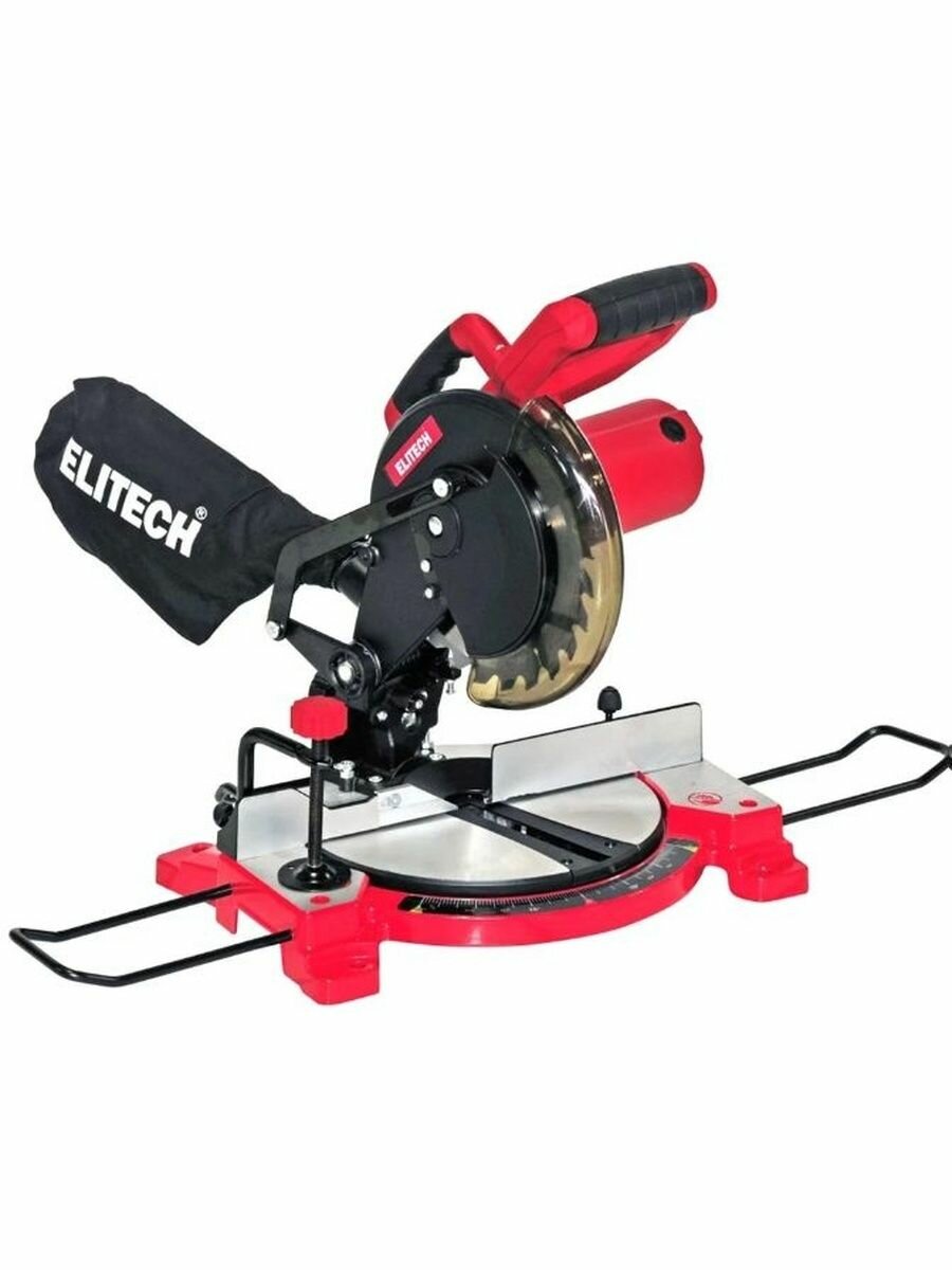 Пила торцовочная ELITECH ПТ 1221 (Е2007.008.00) (1200Вт, 5000об/м, диск ф210х30мм, рез-60х120мм, коробка)