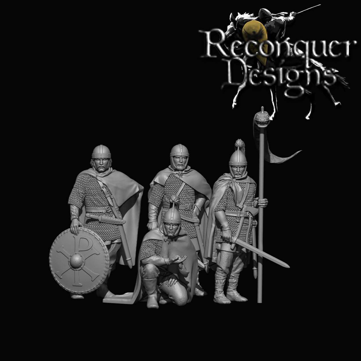 Историческая миниатюра(54мм) Командиры Визиготов