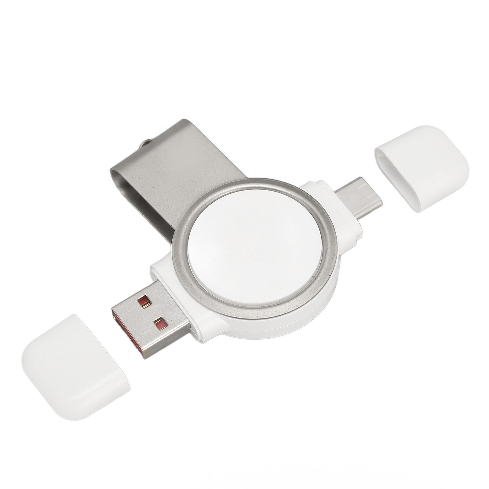 Magnetic Watch Charger беспроводное портативное зарядное устройство для iOS Watch Series поддерживает USB C USB A