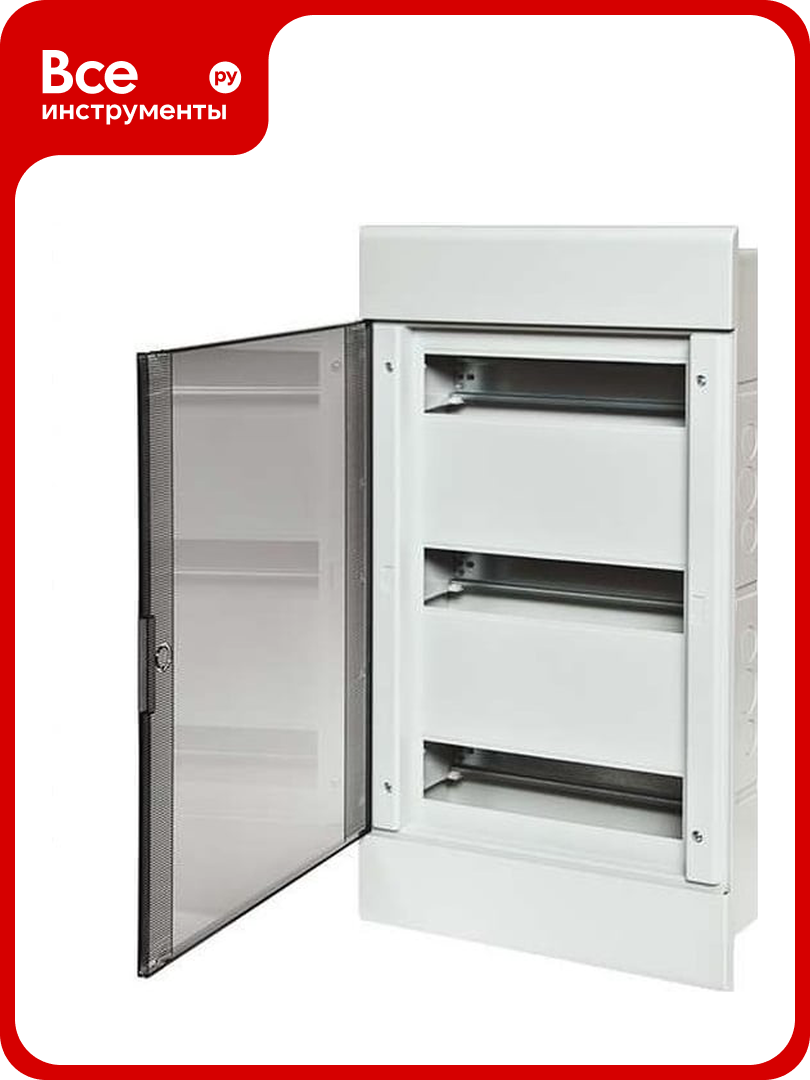 Щиток скрытой проводки Рувинил Тусо на 36 модулей с дверцей 547x299x103 мм 68136, Температура монтажа