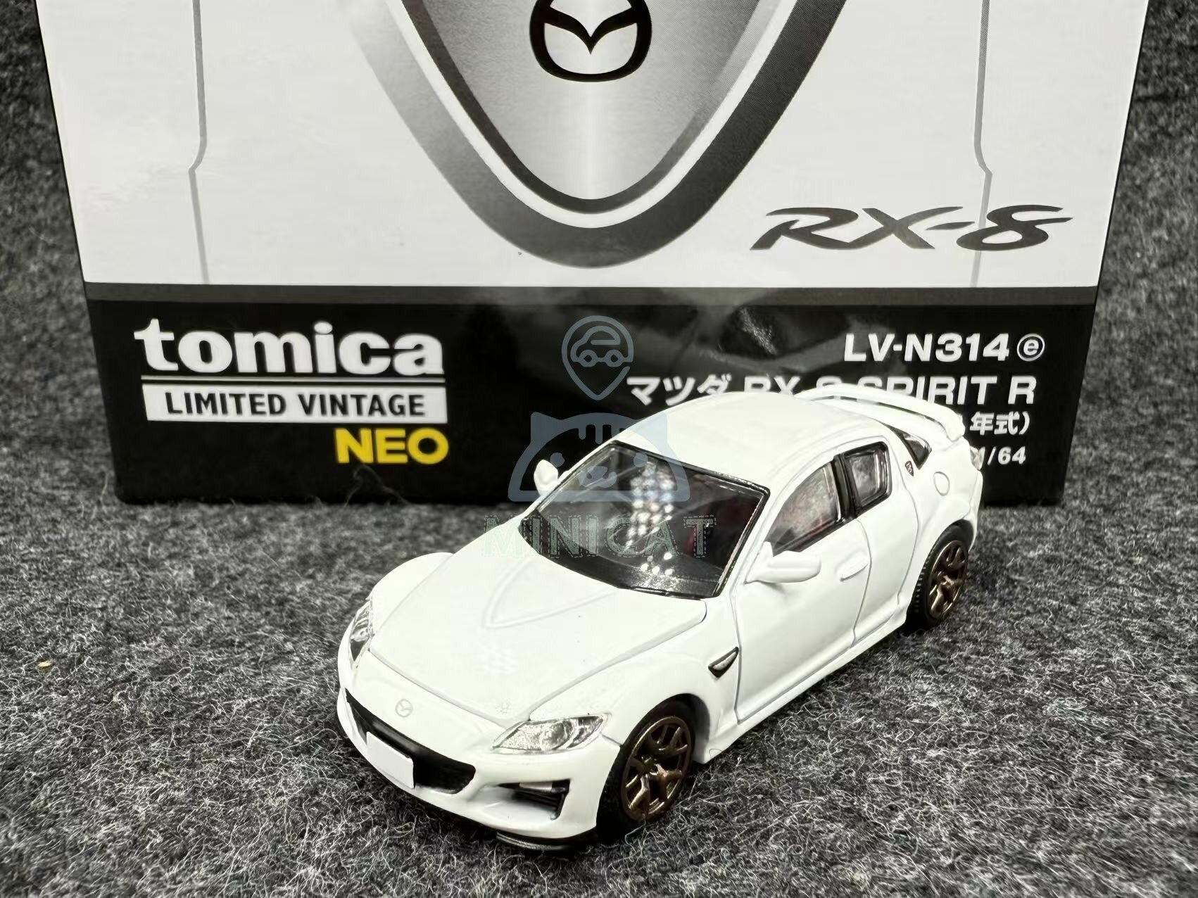 Машинка TOMYTEC TLV 1/64 Tomytec TLV LV-N314e Mazda RX-8 SpiritR 2012 White Die-cast Alloy Car Model Collection Gifts