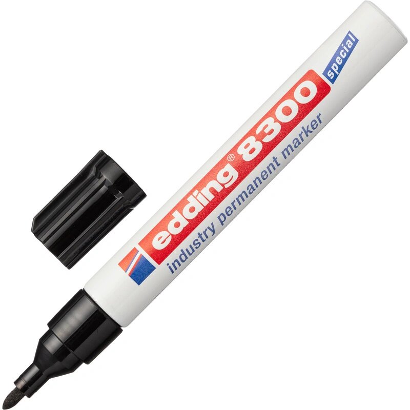 Маркер для агрессивной среды EDDING E-8300/1 чёрный 1,5-3мм