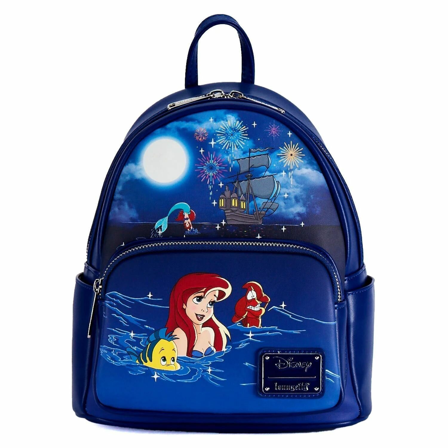 Сумка рюкзак Ариэль (The Little Mermaid Ariel Fireworks Light Up) Loungefly