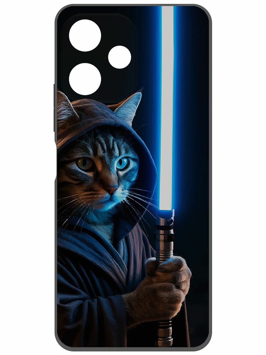 Чехол-накладка Krutoff Soft Case Оби-Ван Котоби для Xiaomi Poco M6 Pro 5G черный