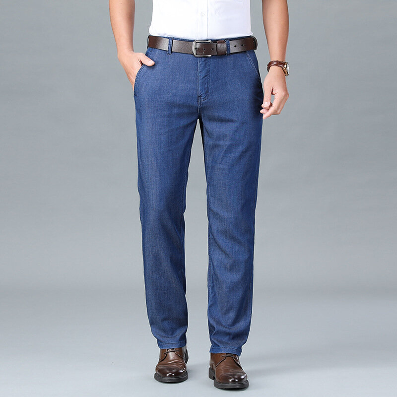 Мужские джинсы Чистый цвет / прямые B1, LI Mall талии_35