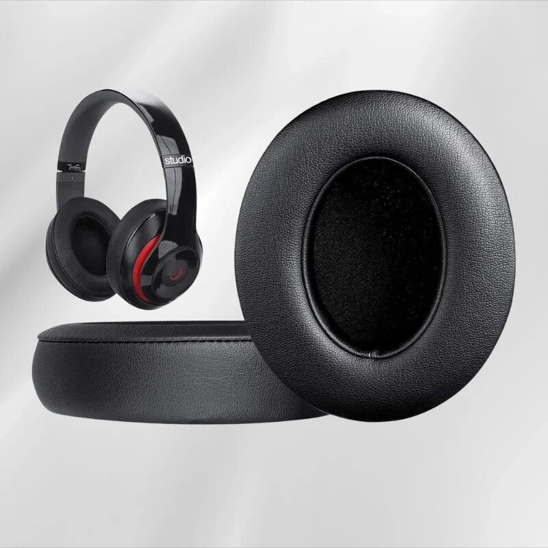 Амбушюры для Beats Studio 2.0 Studio 3.0 из кожзаменителя черный
