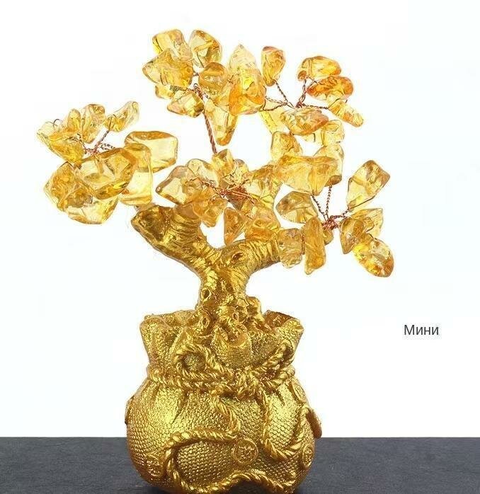 Хрустальное гадание на переносе счастливого дерева, мини, 5х5х13см