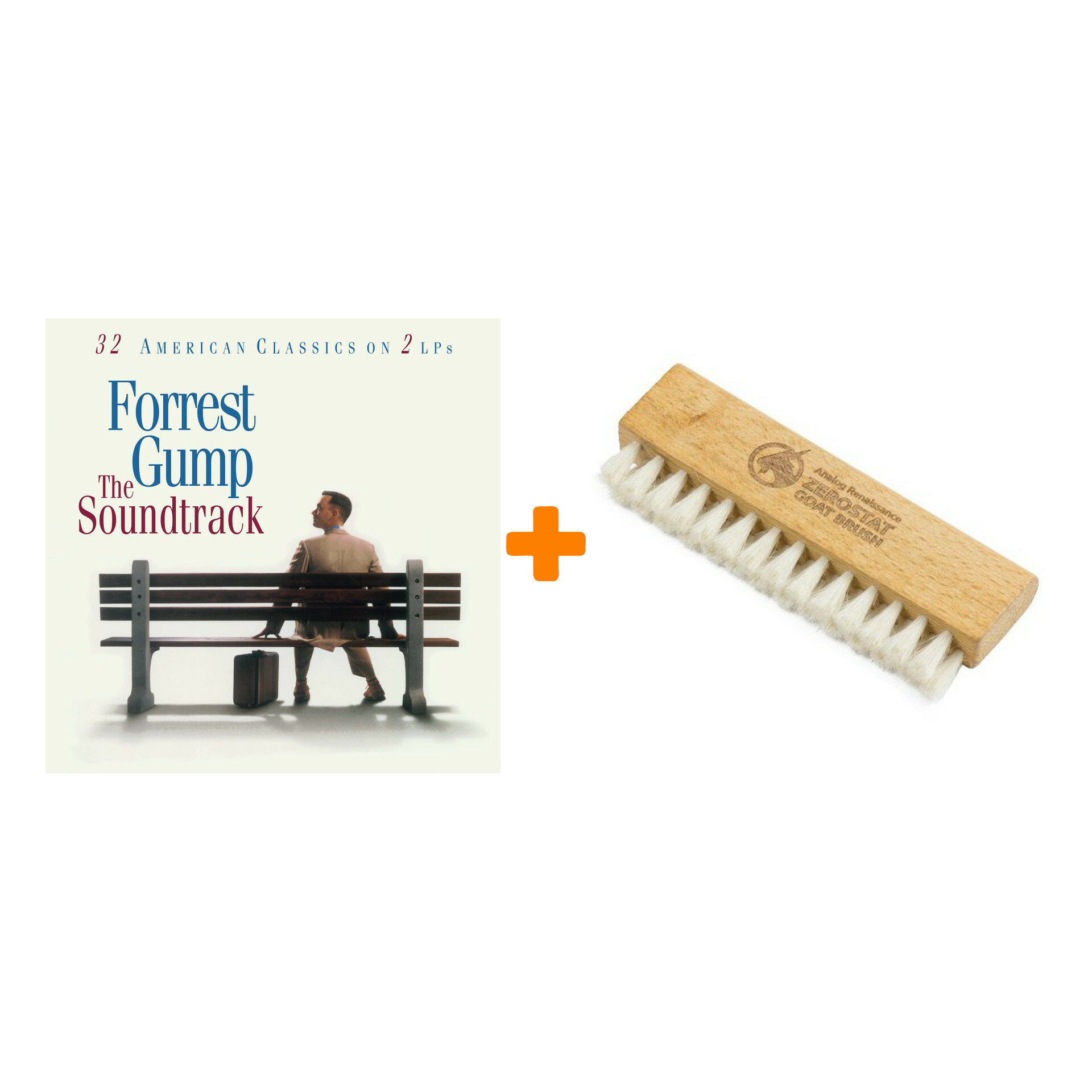 OST Forrest Gump 2LP + Щетка для ухода за LP из козьей шерсти