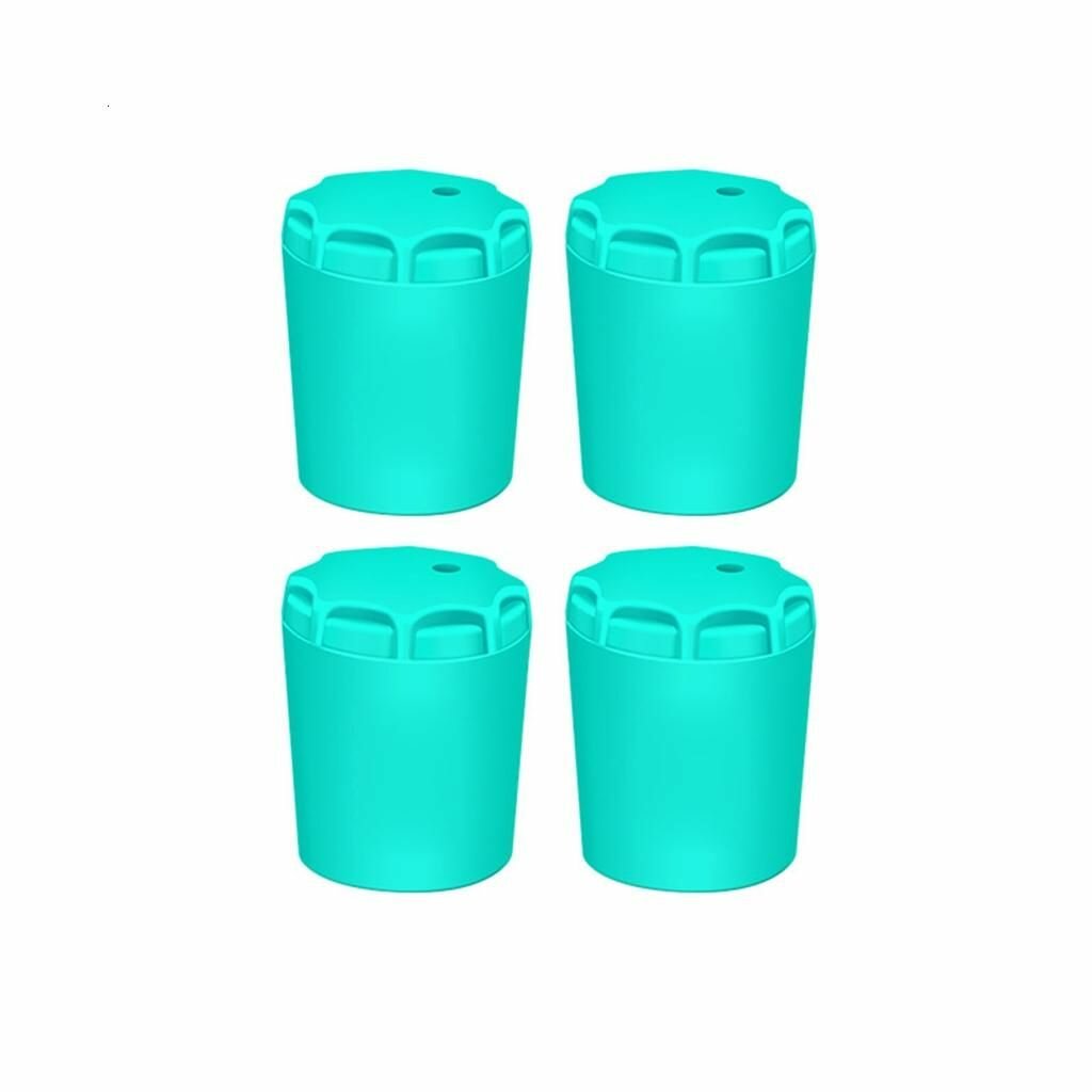Упаковка из 4 силиконовых защитных чехлов за удочкой-Tiffany Blue-L