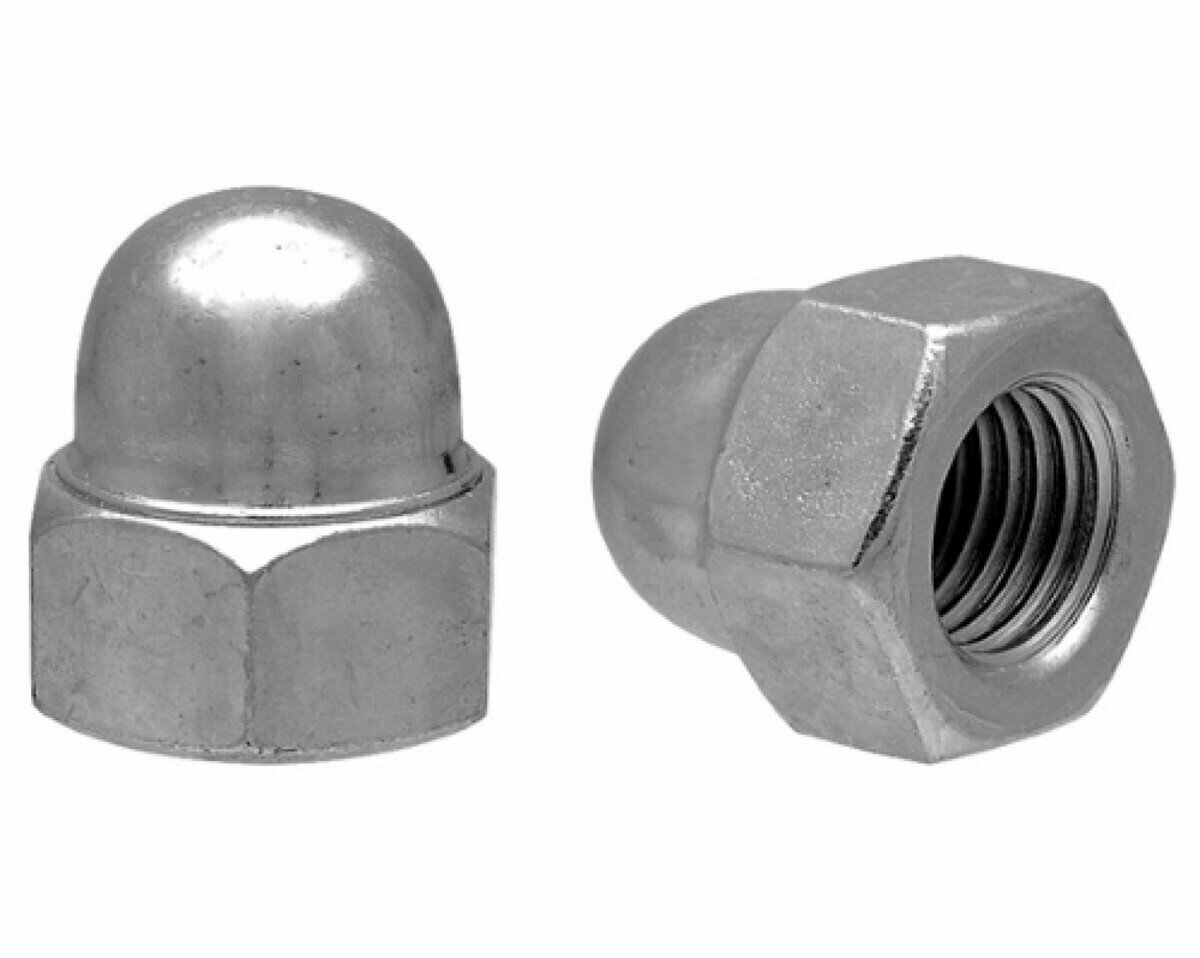 Гайка колпачковая М5 цинк класс прочности 5.8 DIN 1587 STARFIX 25 штук (SMZ1-36213-25)