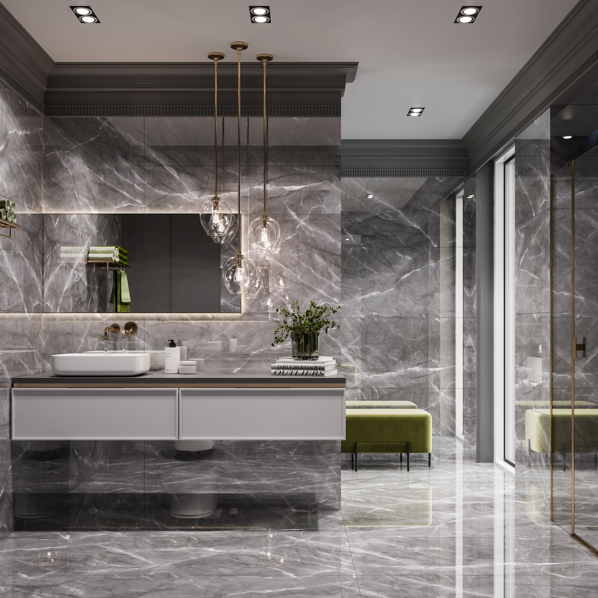 Керамогранит CULTO ARMANI GREY 60*120 глянцевый, упаковка 2,16 м²