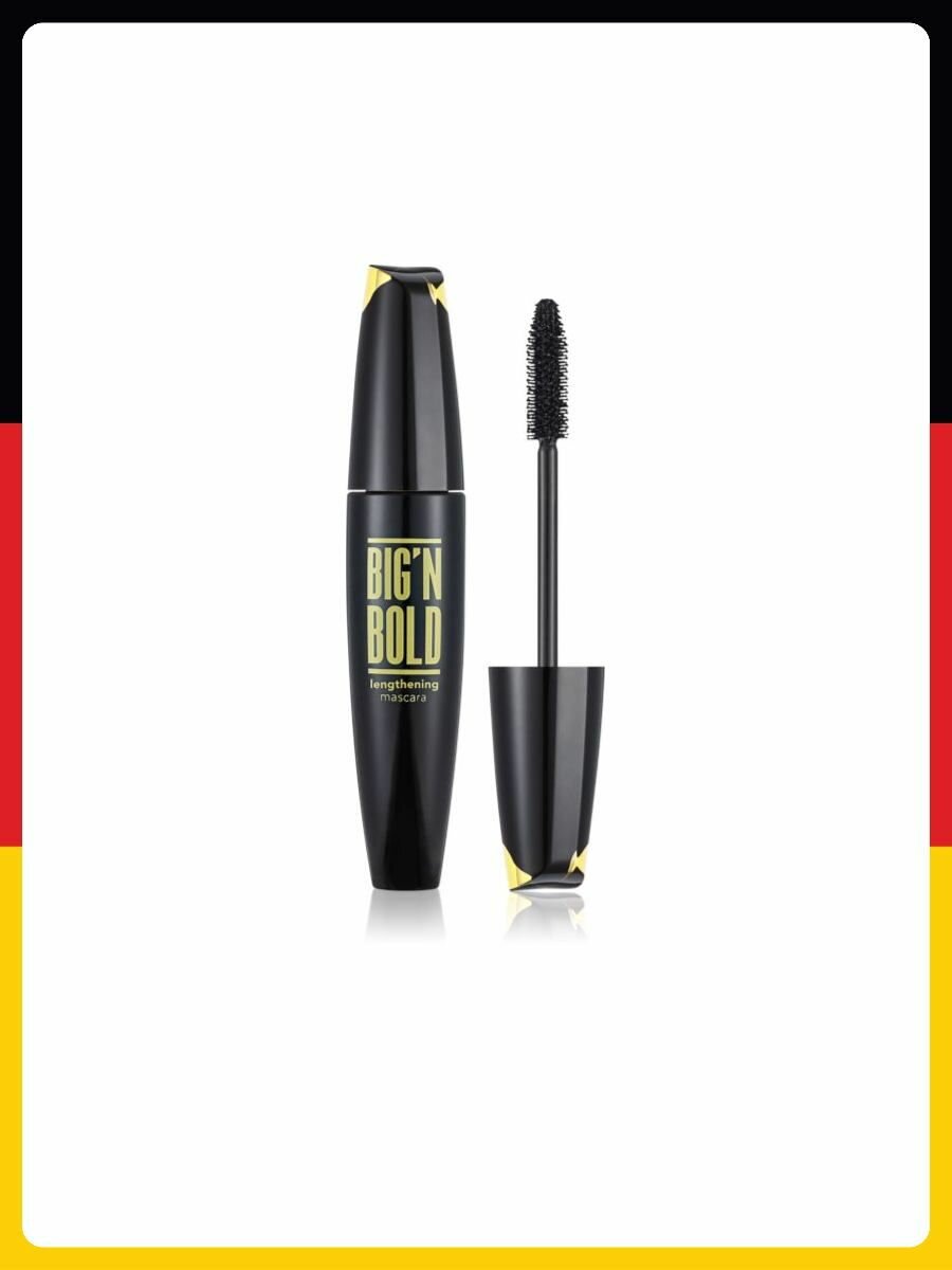 Тушь для ресниц Flormar Big'n Bold Lengthening Water-resistant mascara for more length, curl and volume, 15 мл