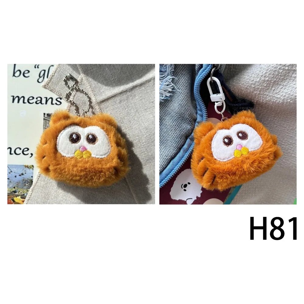 5,5 см/2,17 дюйма плюшевые брелки Garfield кулон Kawaii мягкие игрушки периферийные устройства стежка милая игрушка для девочек подарок декоративная кукла