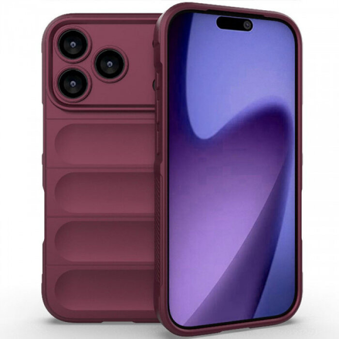 Flex Silicone Противоударный чехол для iPhone 17 Pro с защитой камеры и микрофиброй