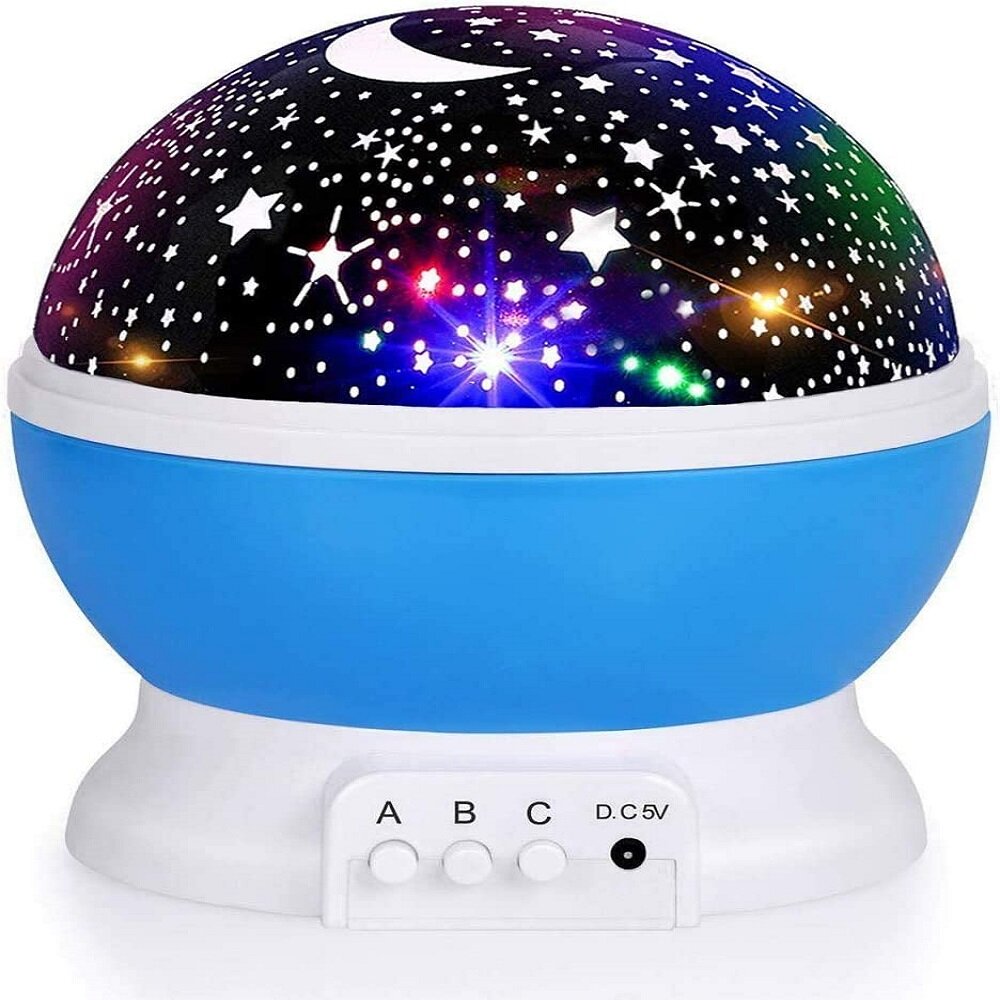 Ночник Для Детей Star & Moon Nebula Star Projector С Вращением на 360 ° Светодиодной Лампы