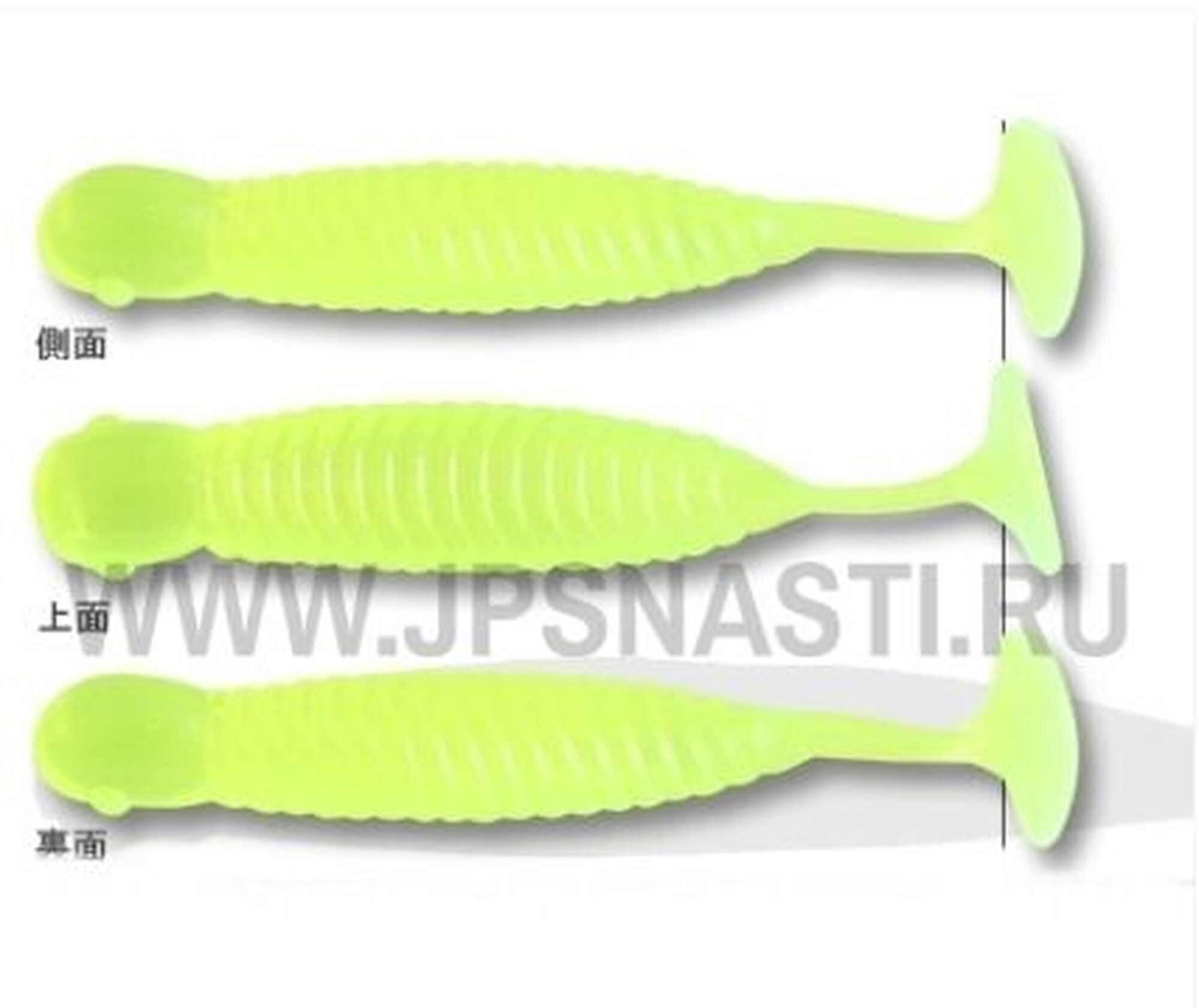Силиконовые приманки для рыбалки Ecogear Grass Minnow S 1.75", 377