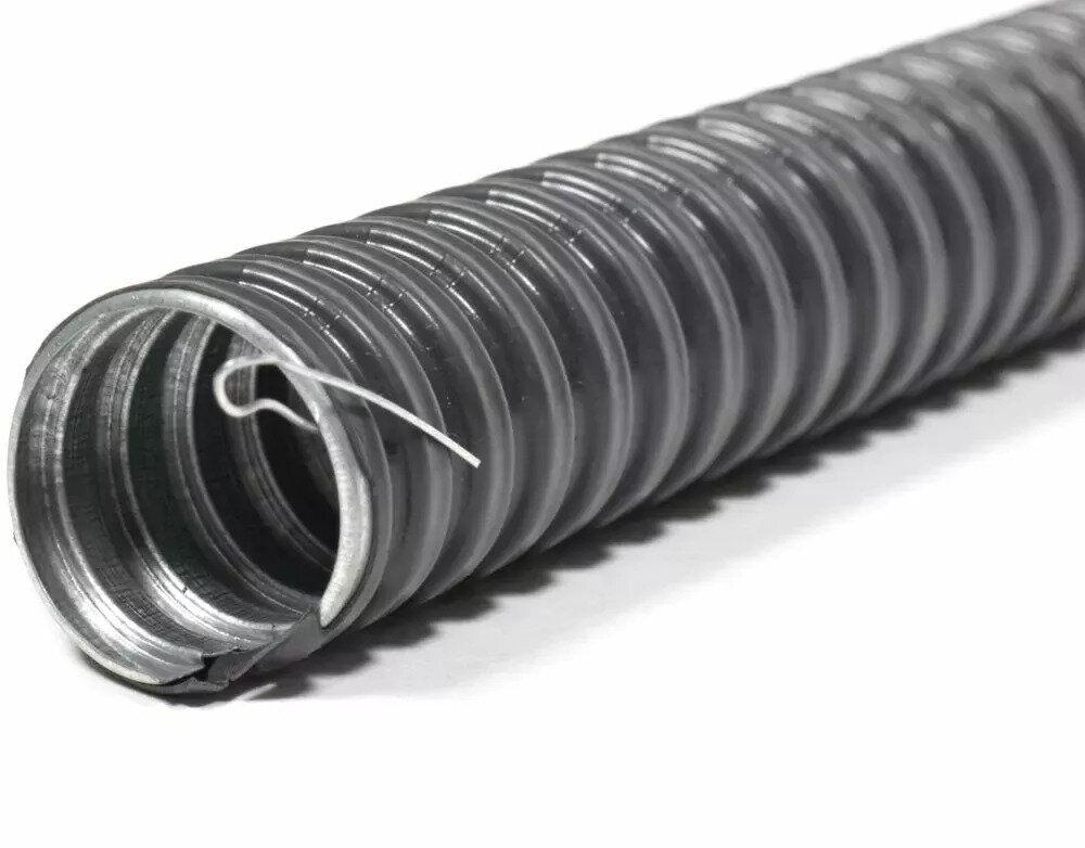 Металлорукав в ПВХ изоляции РЗ-ЦП-НГ Д32 с протяжкой пан-электро 25м
