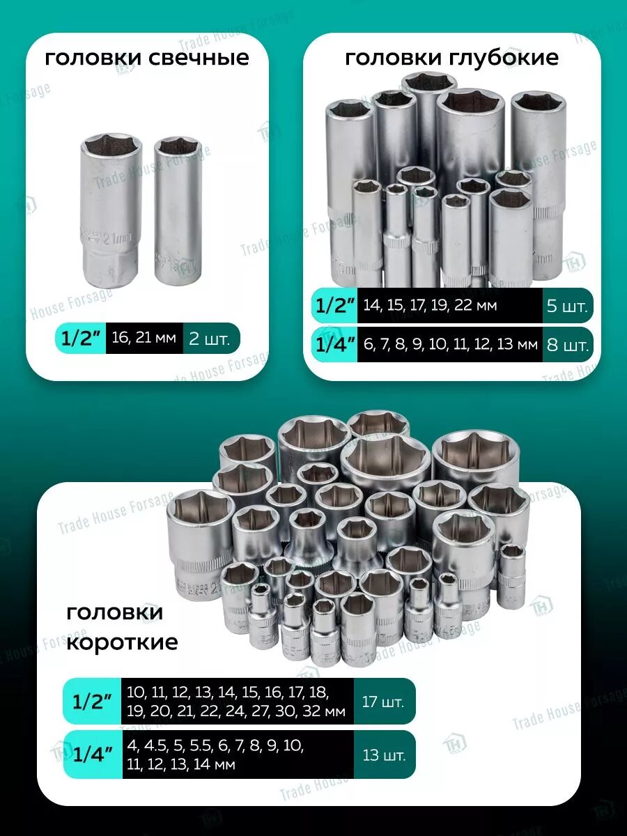 Набор инструментов для автомобиля 69 предметов